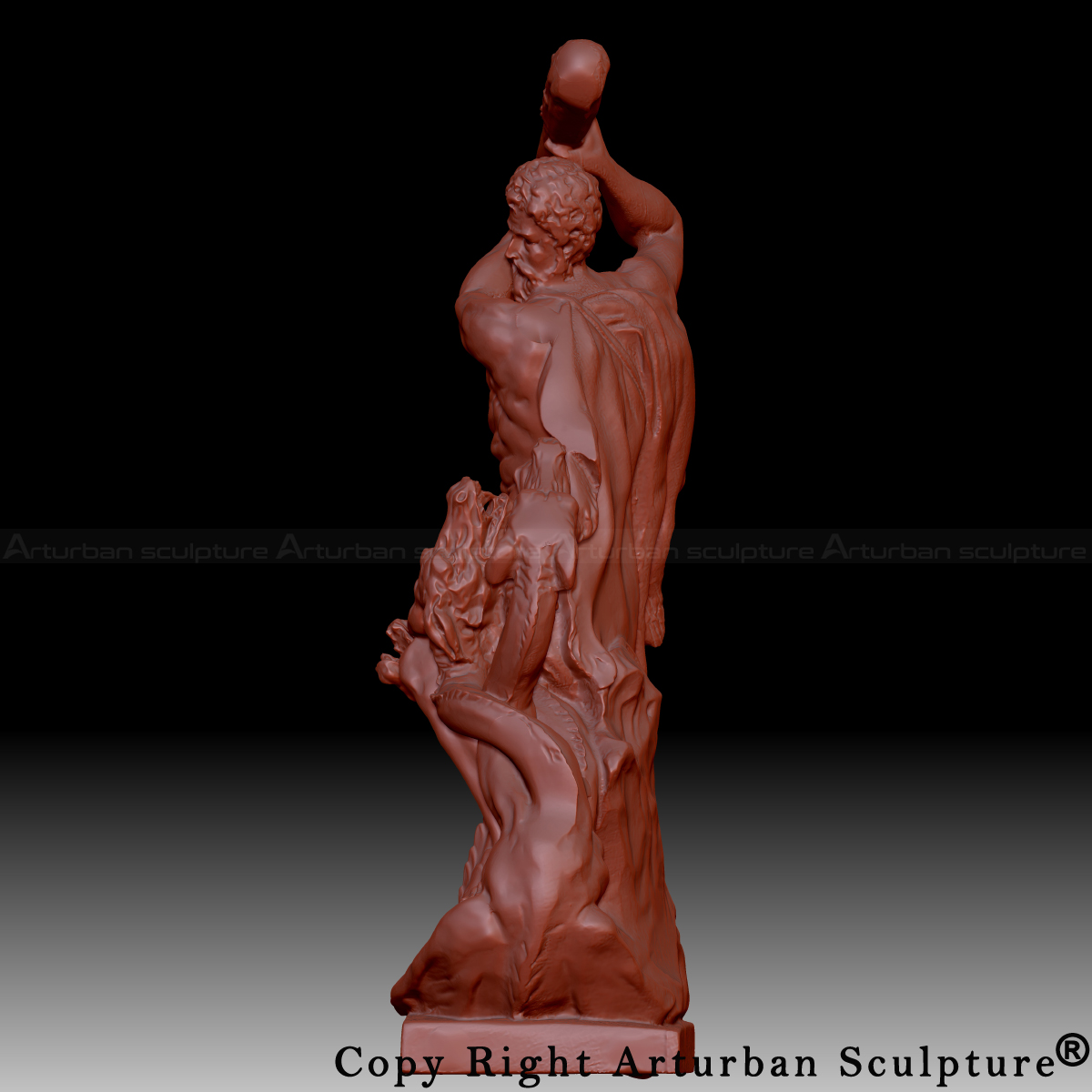 Hercules Fighting Hydra Greek Statue - Arturban Statue