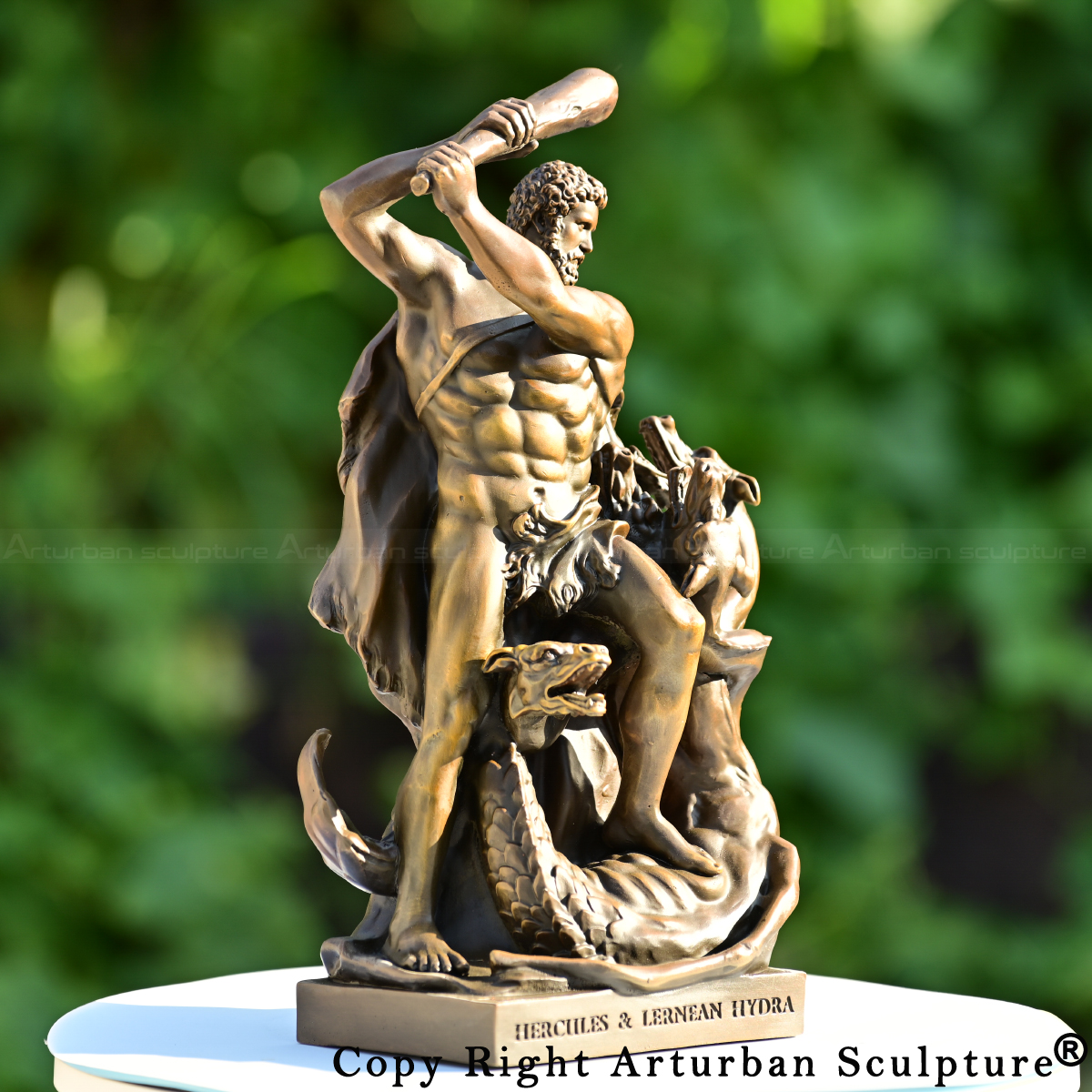 Hercules Fighting Hydra Greek Statue - Arturban Statue