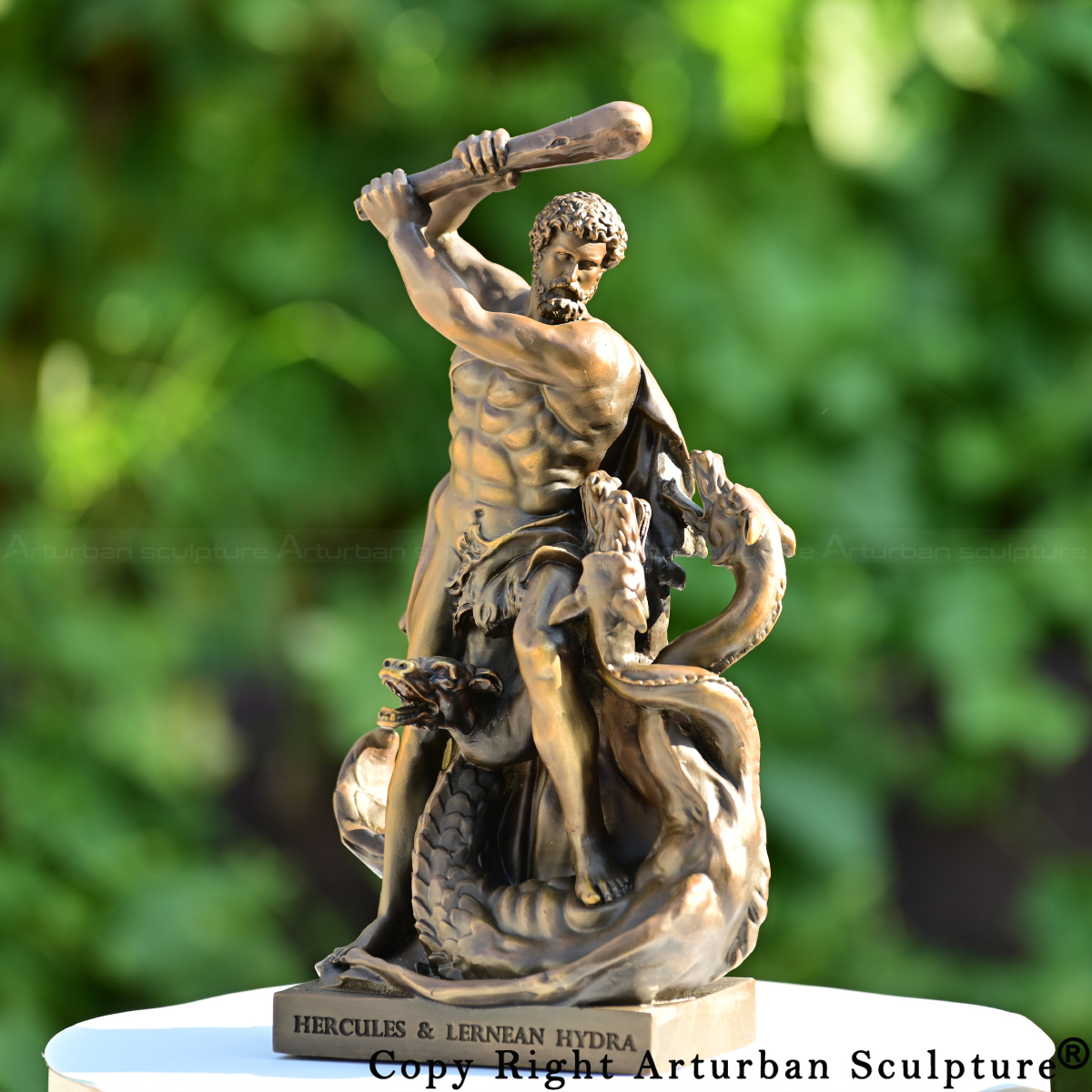 Hercules Fighting Hydra Greek Statue - Arturban Statue