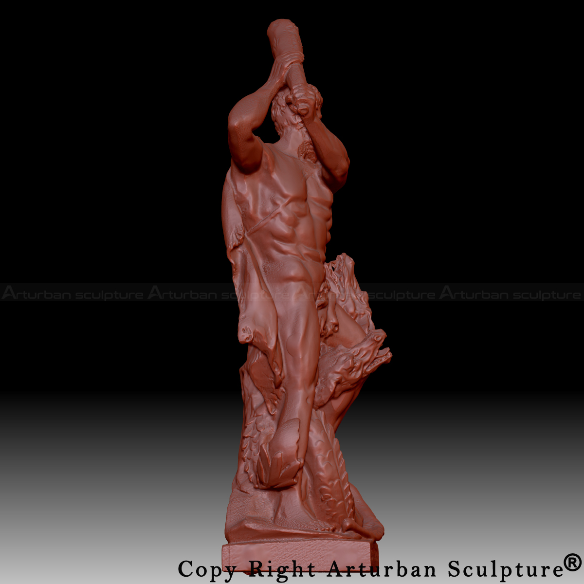 Hercules Fighting Hydra Greek Statue - Arturban Statue