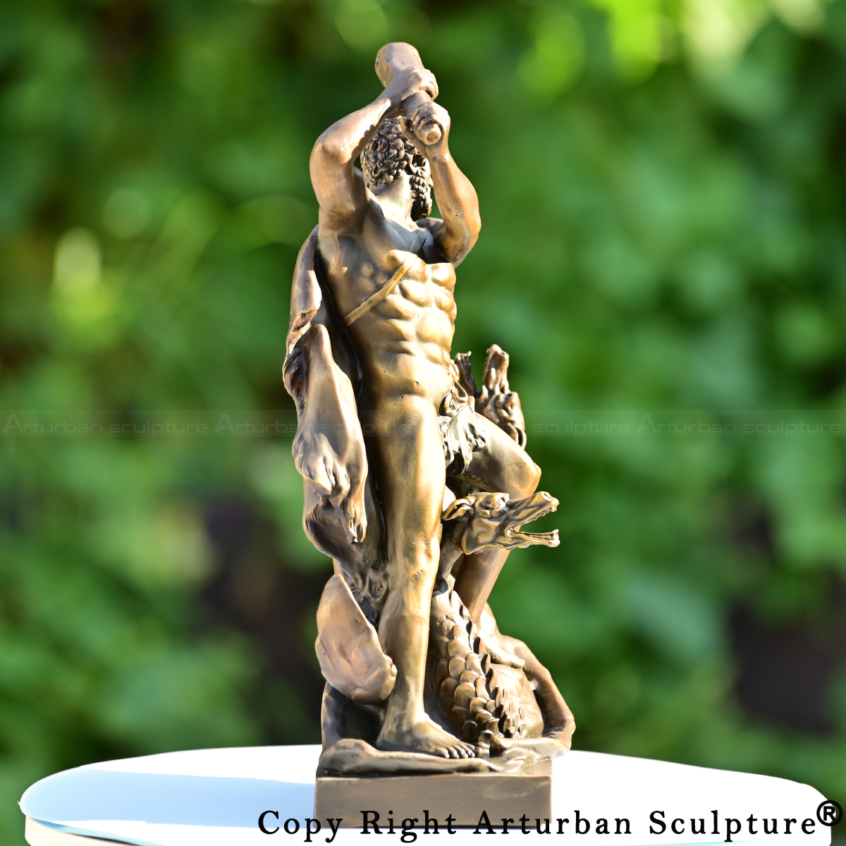 Hercules Fighting Hydra Greek Statue - Arturban Statue