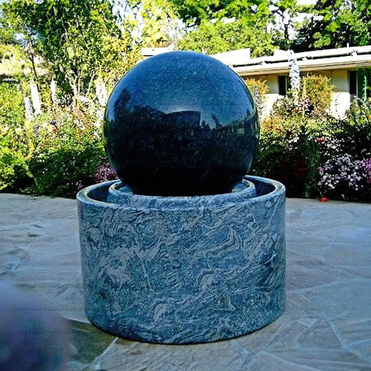 Rolling Sphere Water Fountain - Arturban Statue