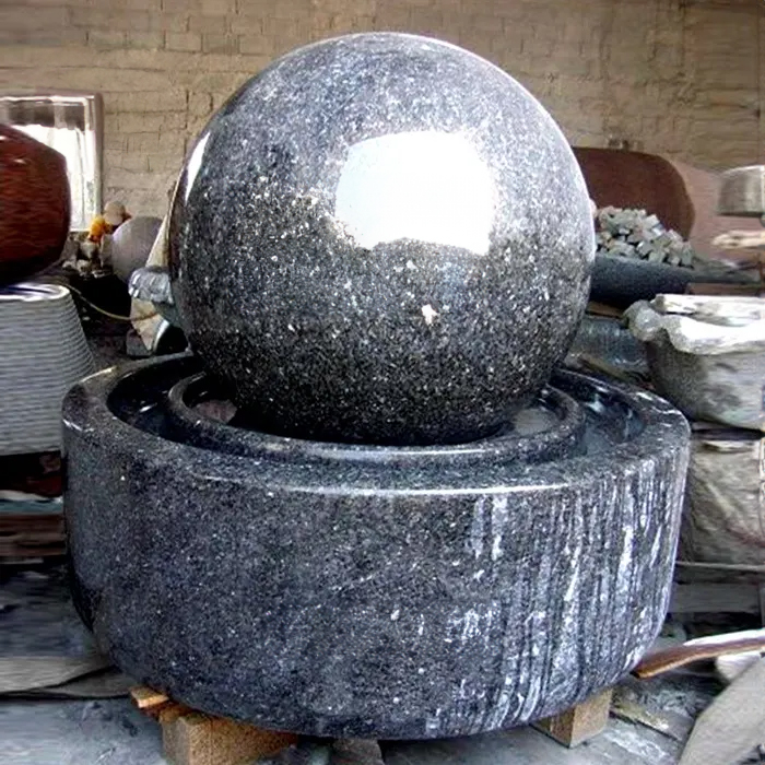 Rolling Sphere Water Fountain - Arturban Statue