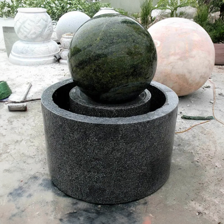 Rolling Sphere Water Fountain - Arturban Statue