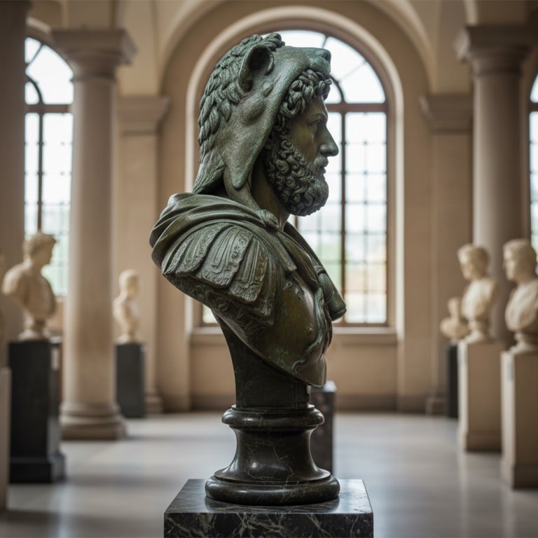 Commodus as Hercules Sculpture - Arturban Statue